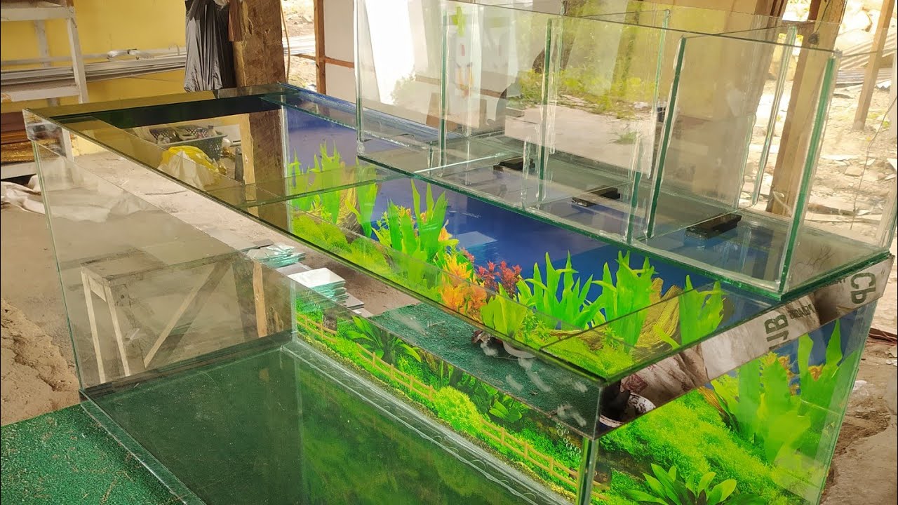 aquarium filter atas 100x40x45 "5mm" - YouTube