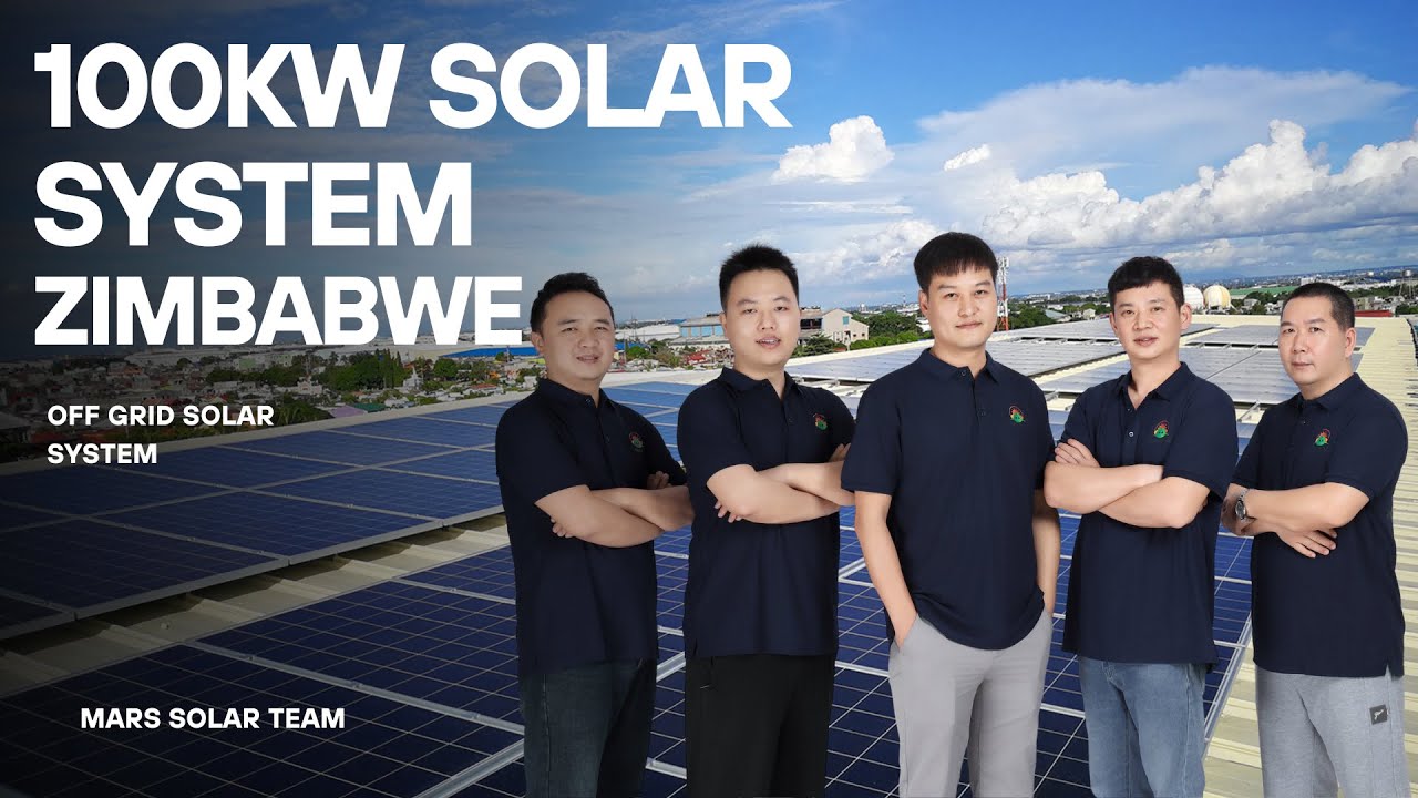 100KW Solar System in Zimbabwe finish installation - YouTube