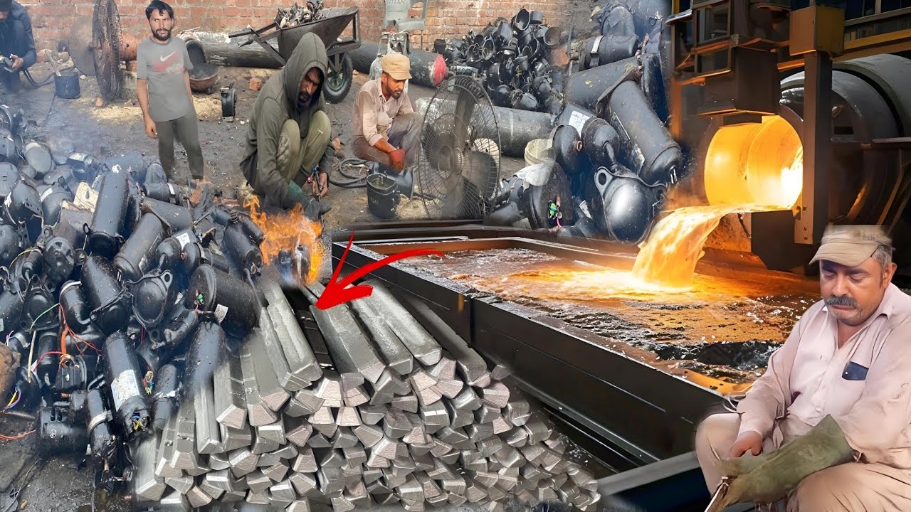Amazing Metal Scrap Recycling Process in Huge Steel Factory By Sk ...