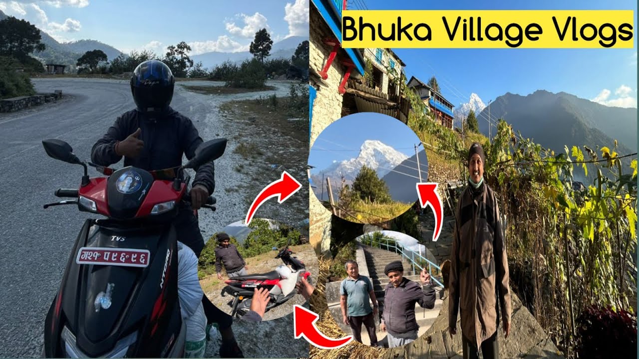 Bhuka Village Vlogs : Moto Vlog Ride Mr Laxman in Bhuka Village Kaski ...