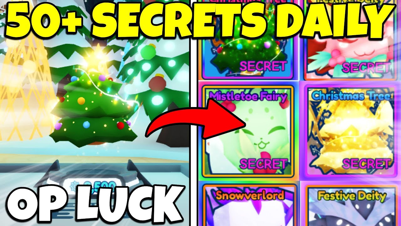 HOW TO HATCH 50+ FESTIVE SECRETS DAILY IN BUBBLE GUM SIMULATOR INFINITY ...