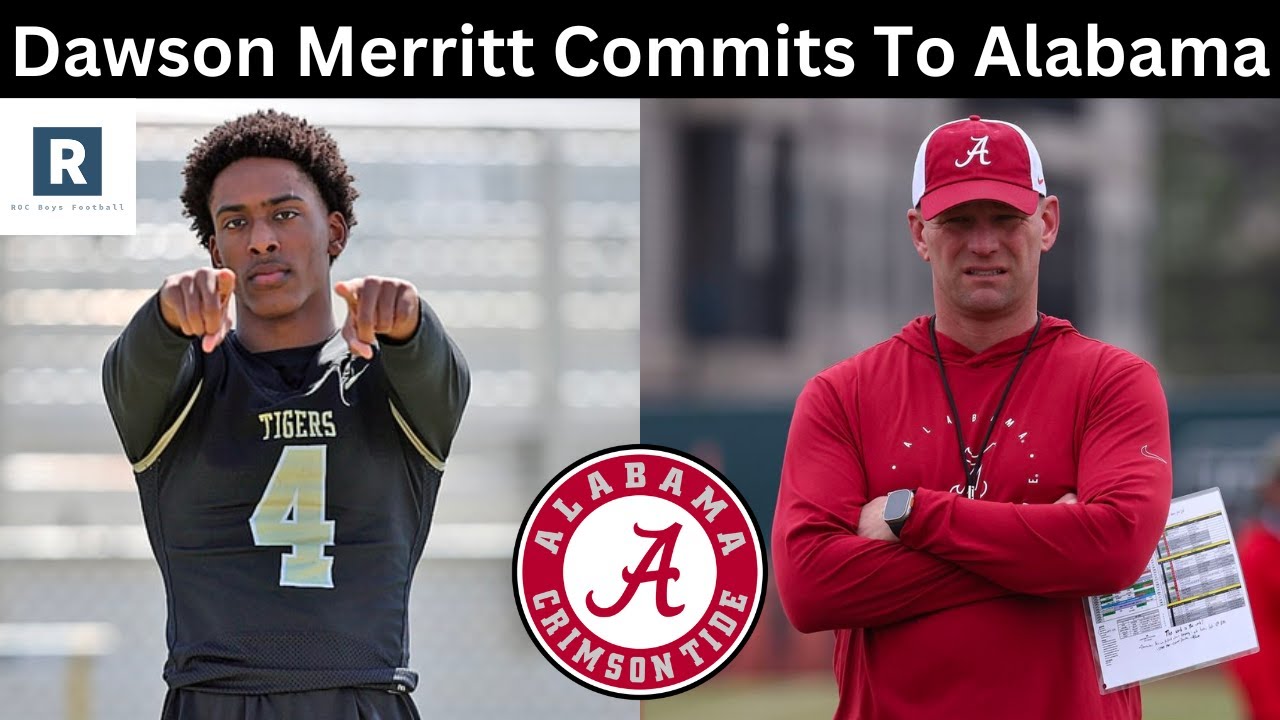 Dawson Merritt Commits To Alabama | Alabama Football Recruiting News ...