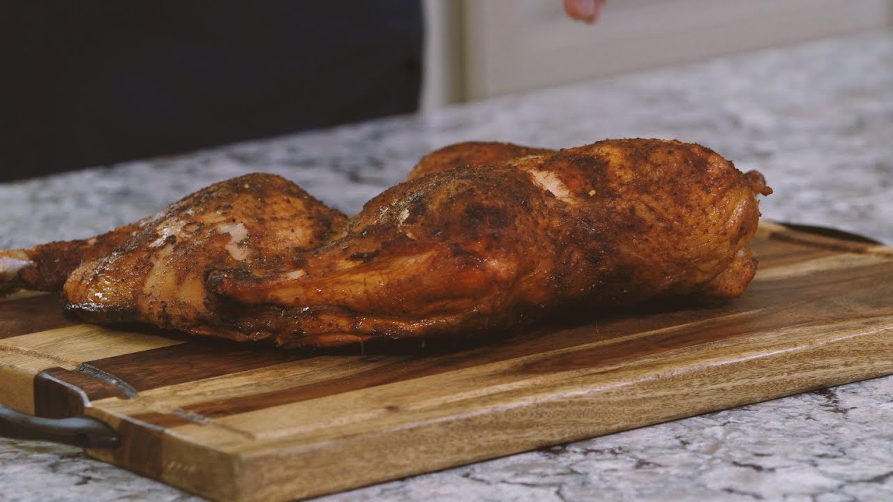 Smoking a Spatchcocked Turkey with Master Chef Tony Seta - YouTube
