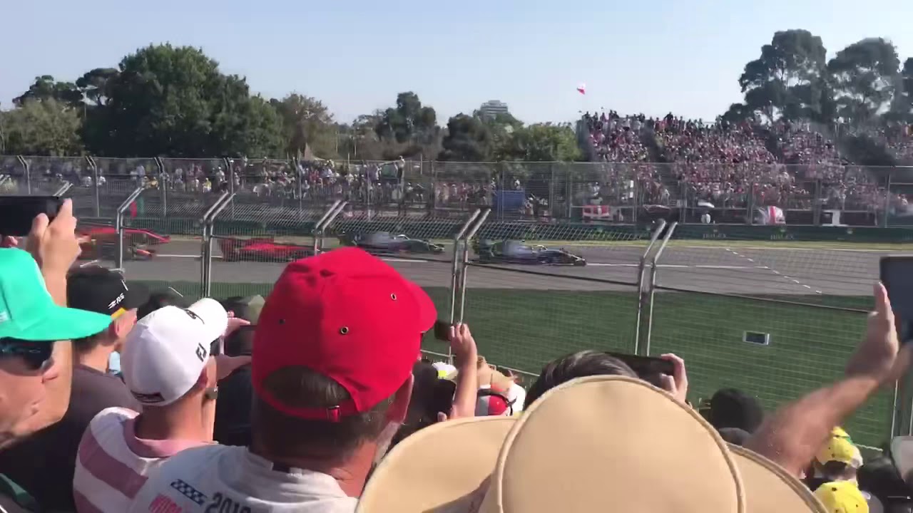 Australian Gp 2019 Lap 1 - Jones Grandstand - YouTube
