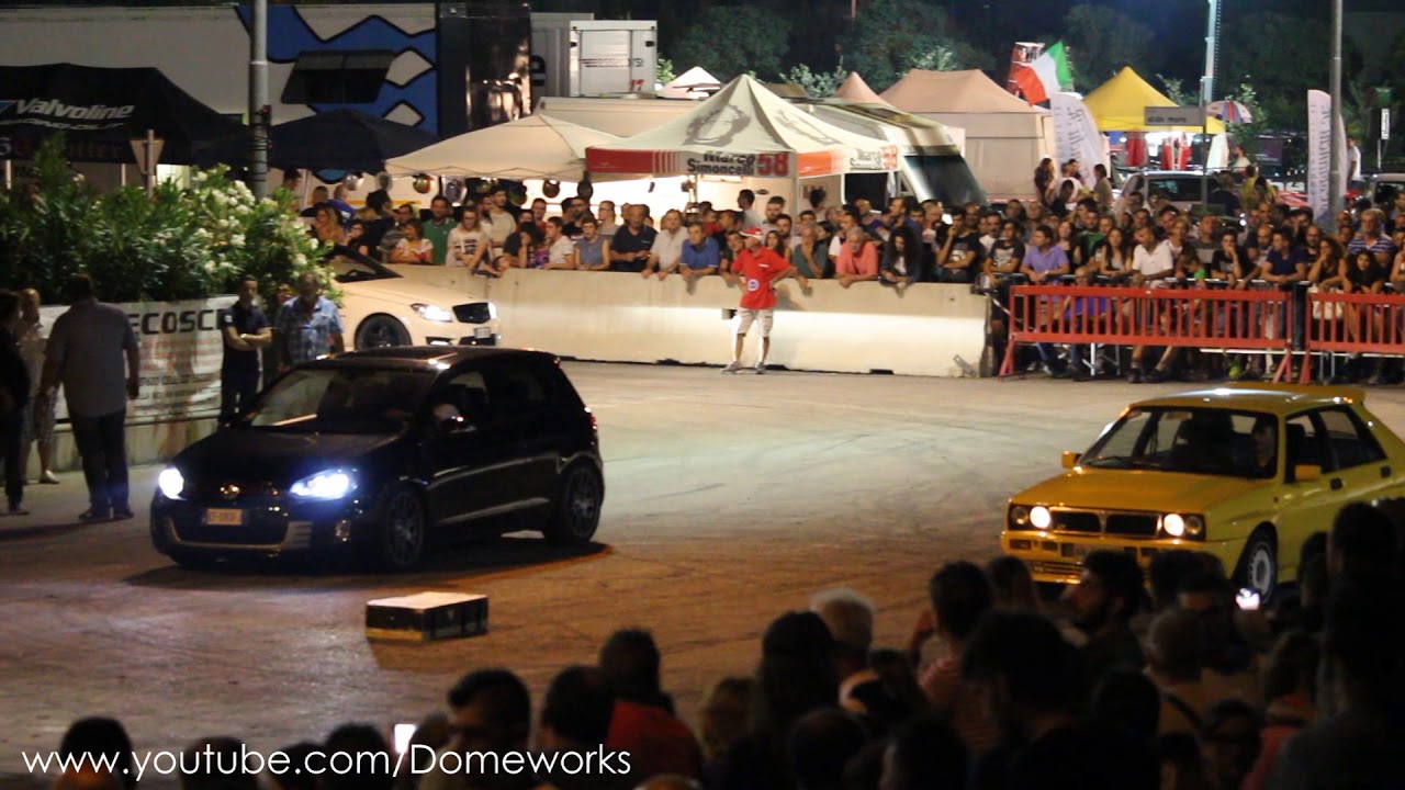 Lancia Delta 4WD VS VW Golf Mk7 - 100Mt Drag Race Challenge - YouTube