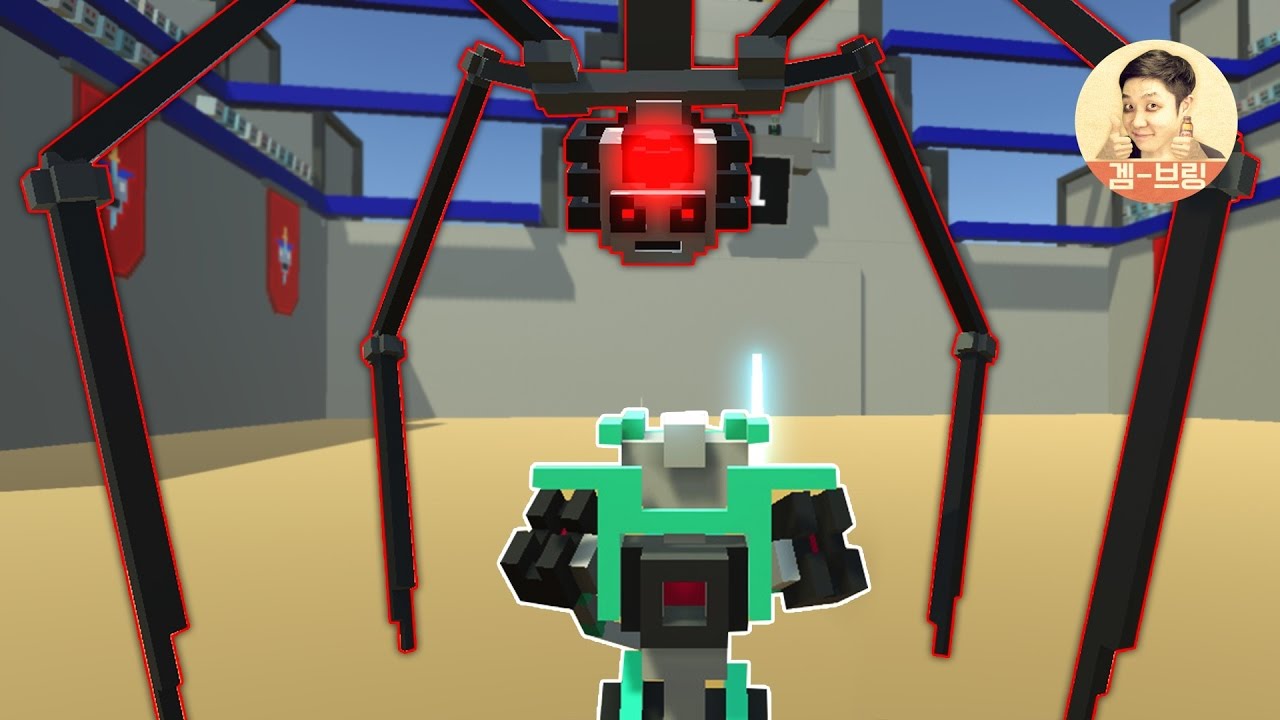 거대한 거미 로봇?!! 스파이더 트론5000의 약점을 노려라!! - 클론 드론 인 더 덴저존(Clone Drone In The ...