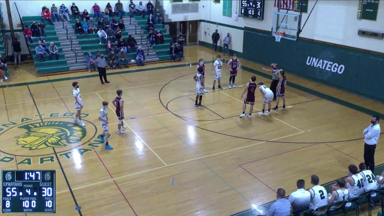 Unatego High School vs. Sidney Varsity Mens' Basketball - YouTube