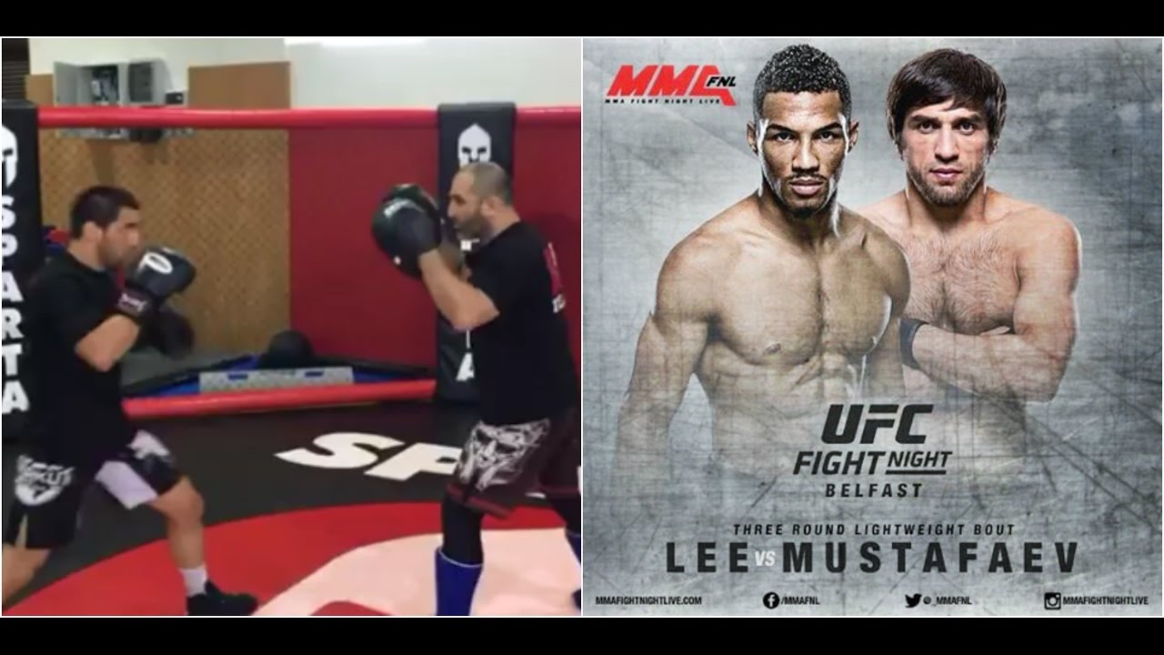 Magomed Mustafaev training for Kevin Lee at UFC Belfast - YouTube