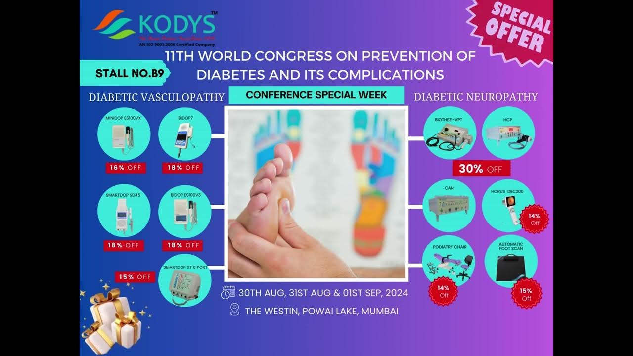KODYS #Offer products 11th World congress #diabeticfoot - YouTube