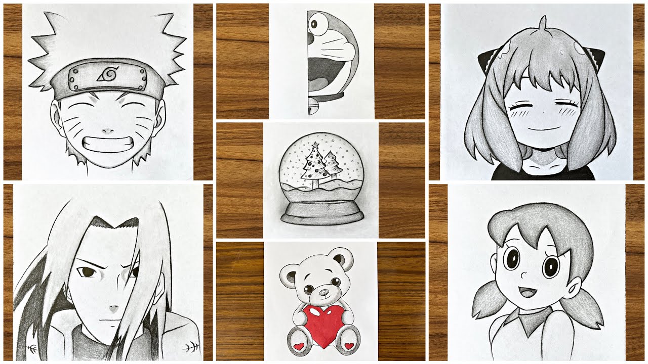 Easy DRAWING IDEAS That Anyone Can Do || Easy drawing ideas for ...