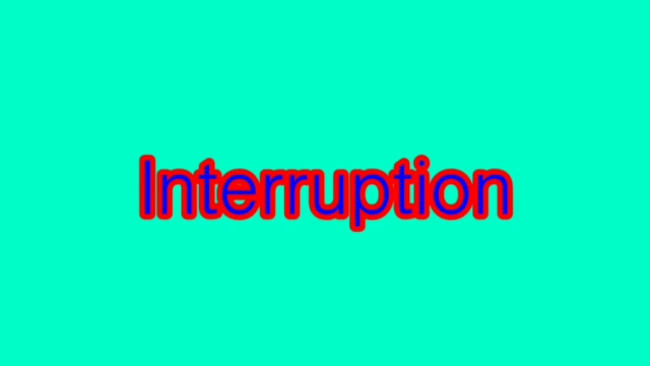 My Interruption Sound - YouTube