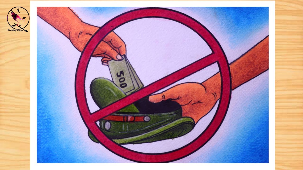 Culture of Integrity for Nation's Prosperity drawing / Corruption free ...
