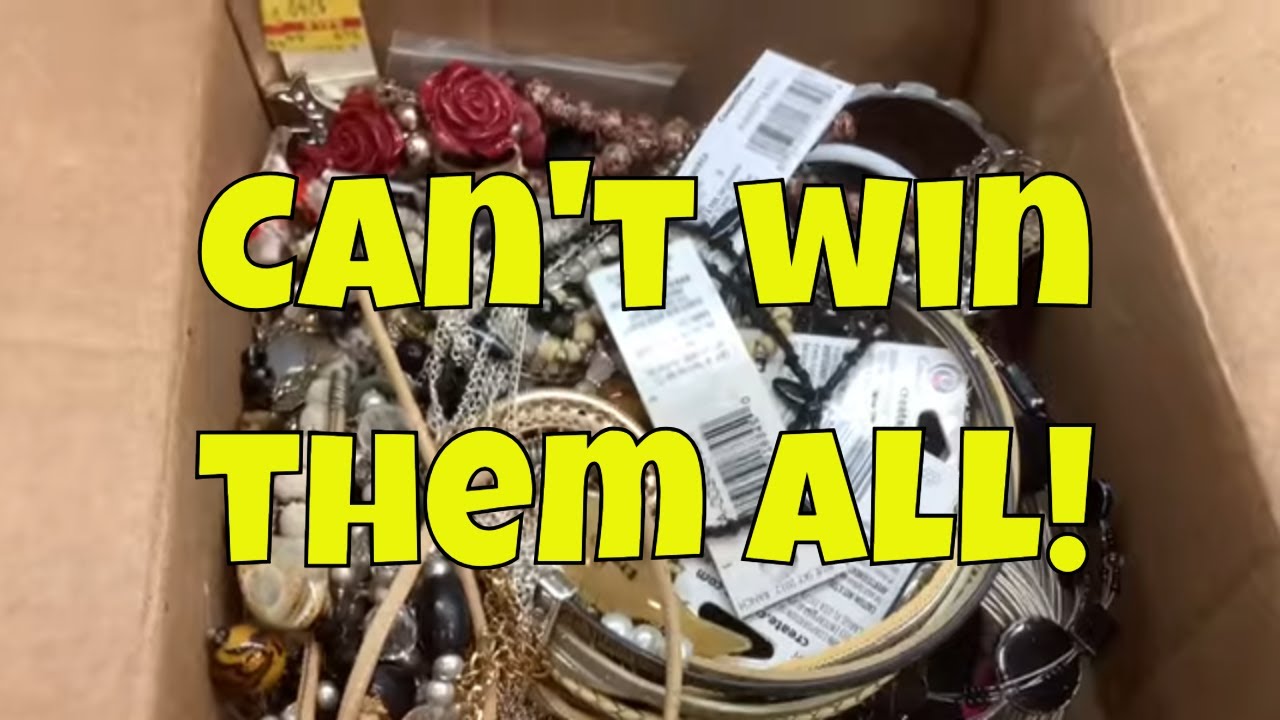 Goodwill BlueBox 5lb Repurpose Jewelry UNBOXING! + Sterling necklace ...