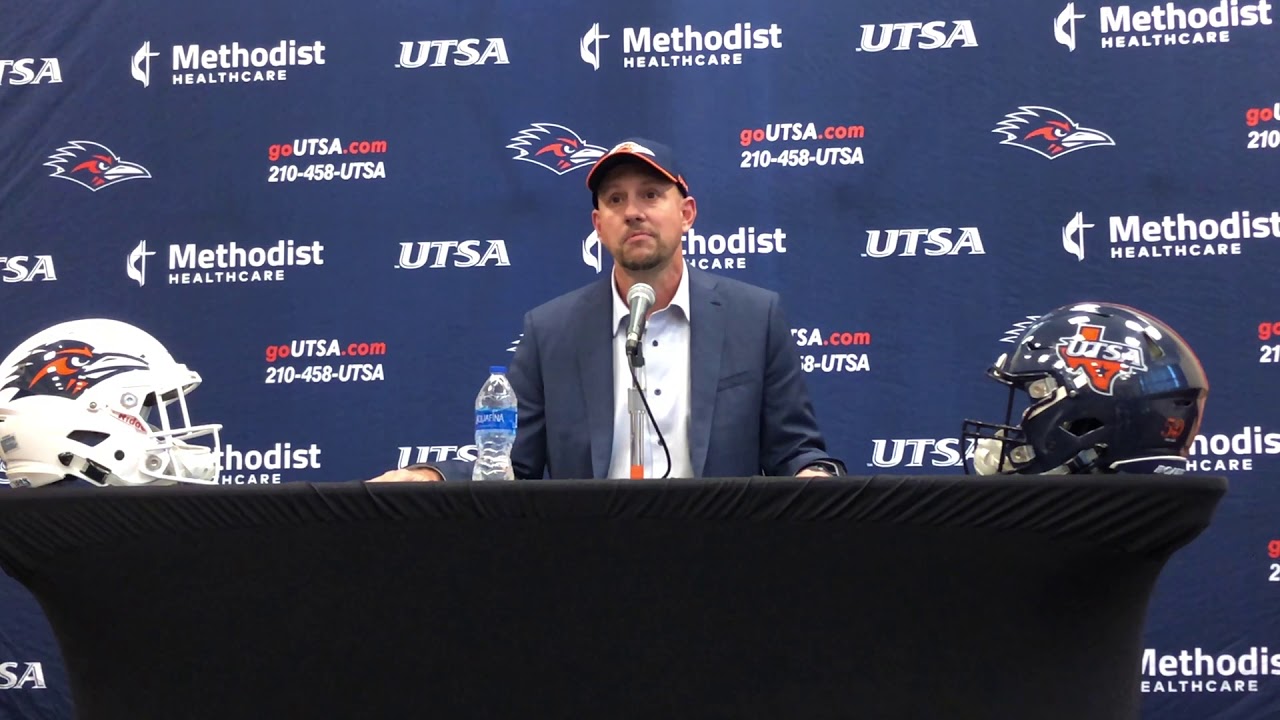 UTSA Football Early Signing Day Press Conference Head Coach Jeff ...