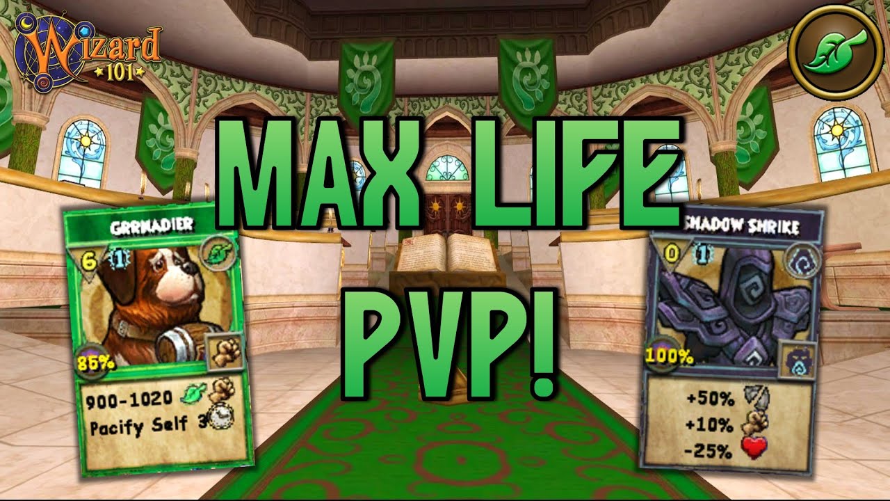 Wizard101: MAX LIFE PvP (140): Rough Start, Strong Finish! - YouTube