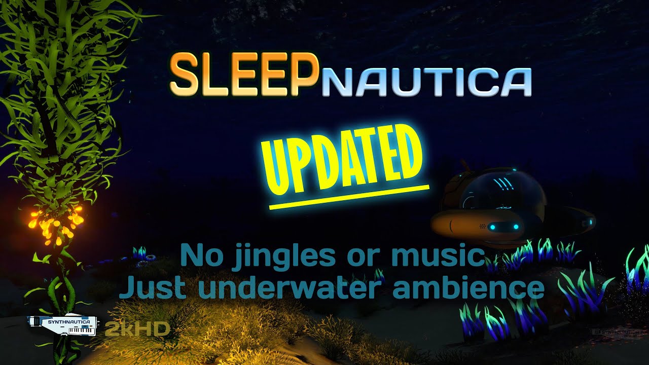 Subnautica Updated (no jingle) Underwater Sounds for Sleep 4 Hours Safe ...