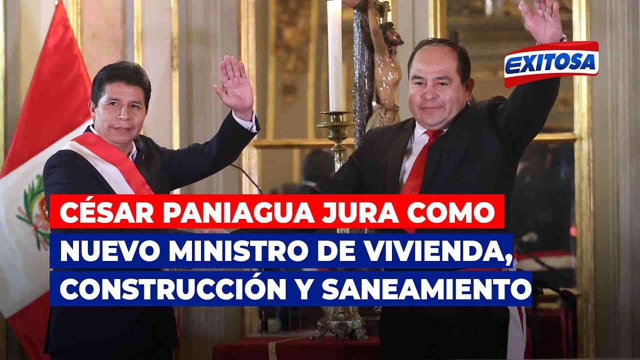 🔴🔵El ingeniero César Paniagua jura como nuevo ministro de Vivienda ...
