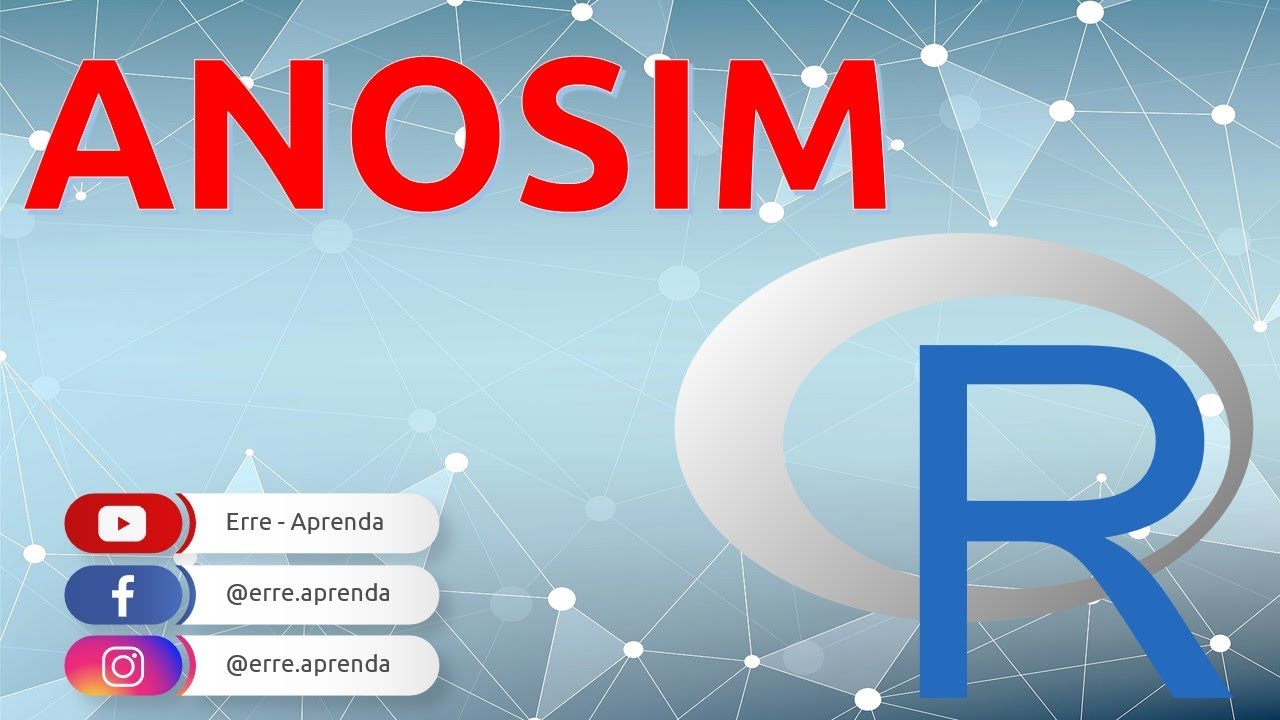 ANOSIM no programa R | Erre - Aprenda - YouTube