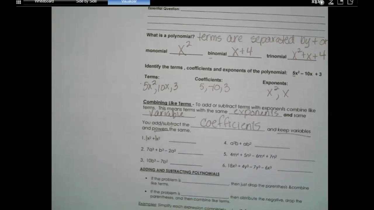 Polynomials part 1 - YouTube