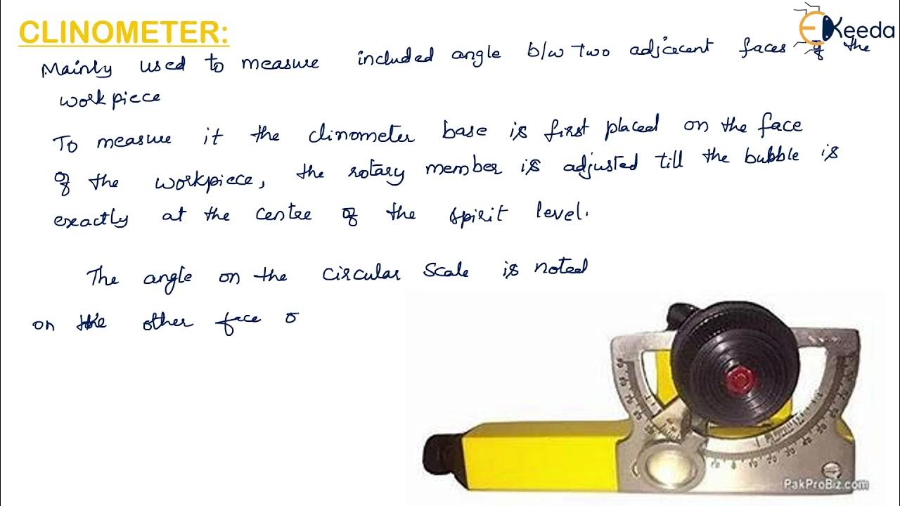 Clinometer - Introduction To Metrology - Metrology and Quality ...