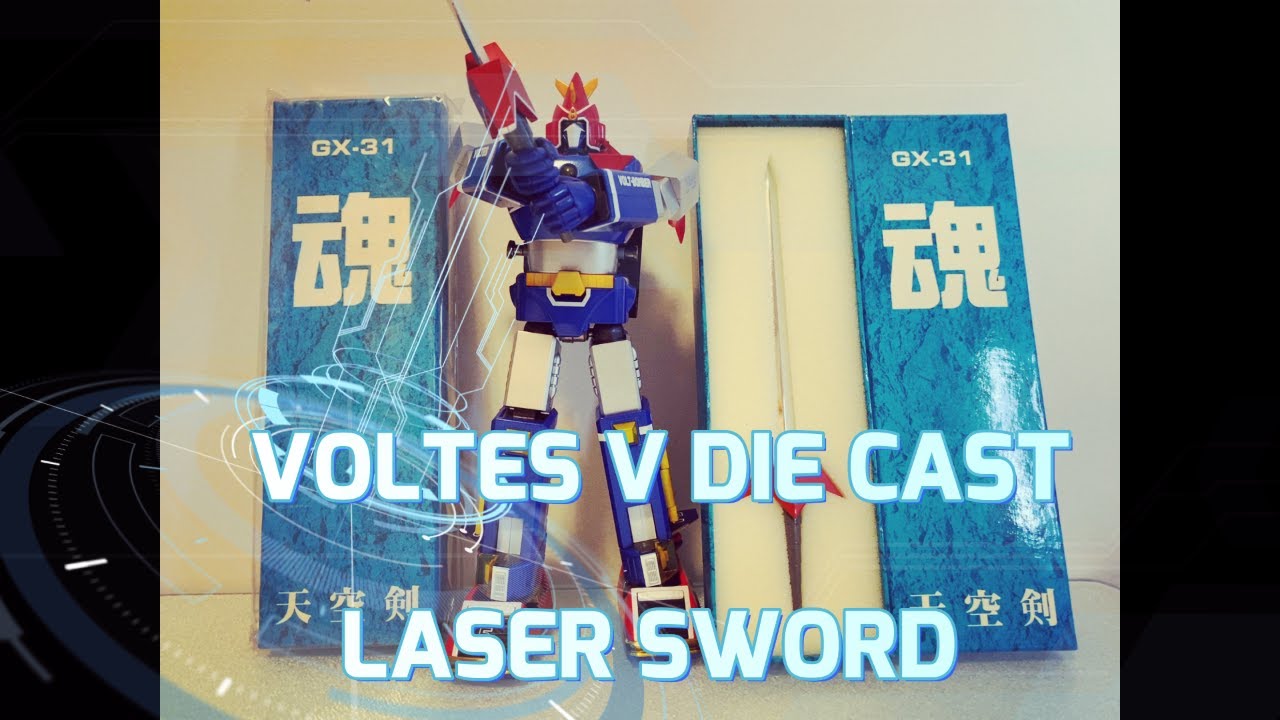 Voltes V Laser Sword Diecast! - YouTube