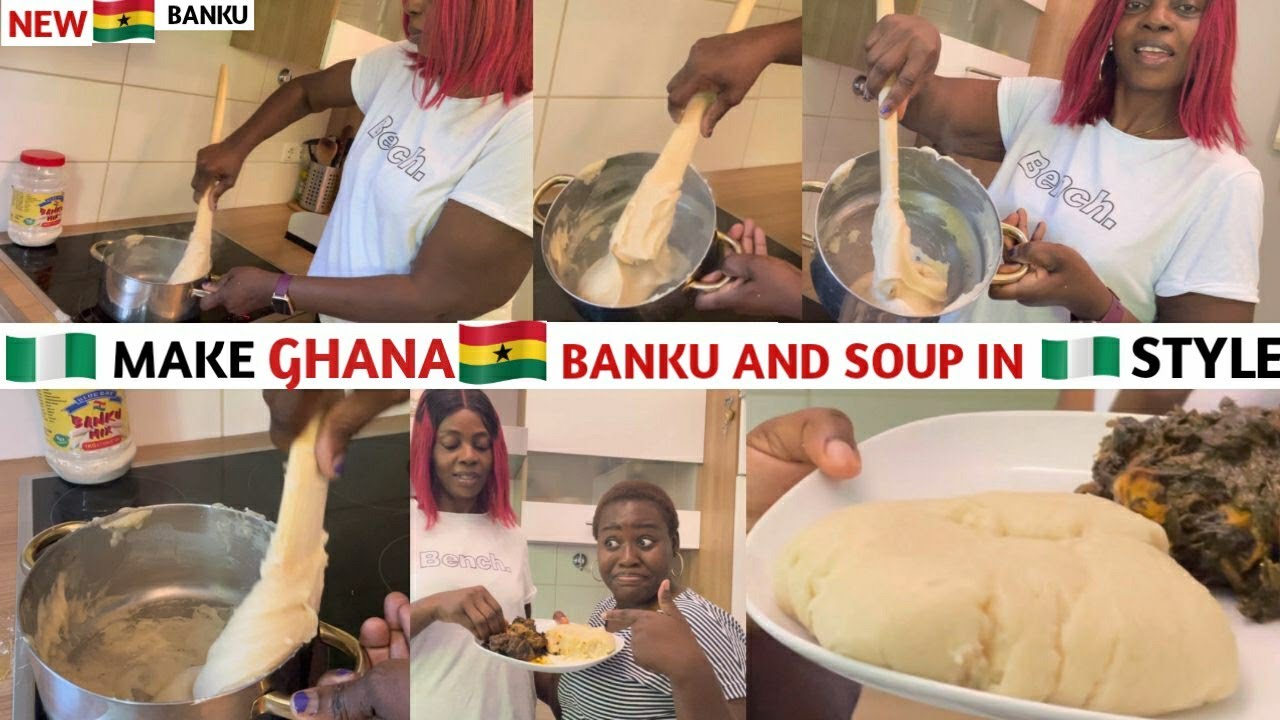 NIGERIANs🇳🇬 Showing GHANAIANS 🇬🇭 NEW WAY To EAT GHANA BANKU WITH A ...