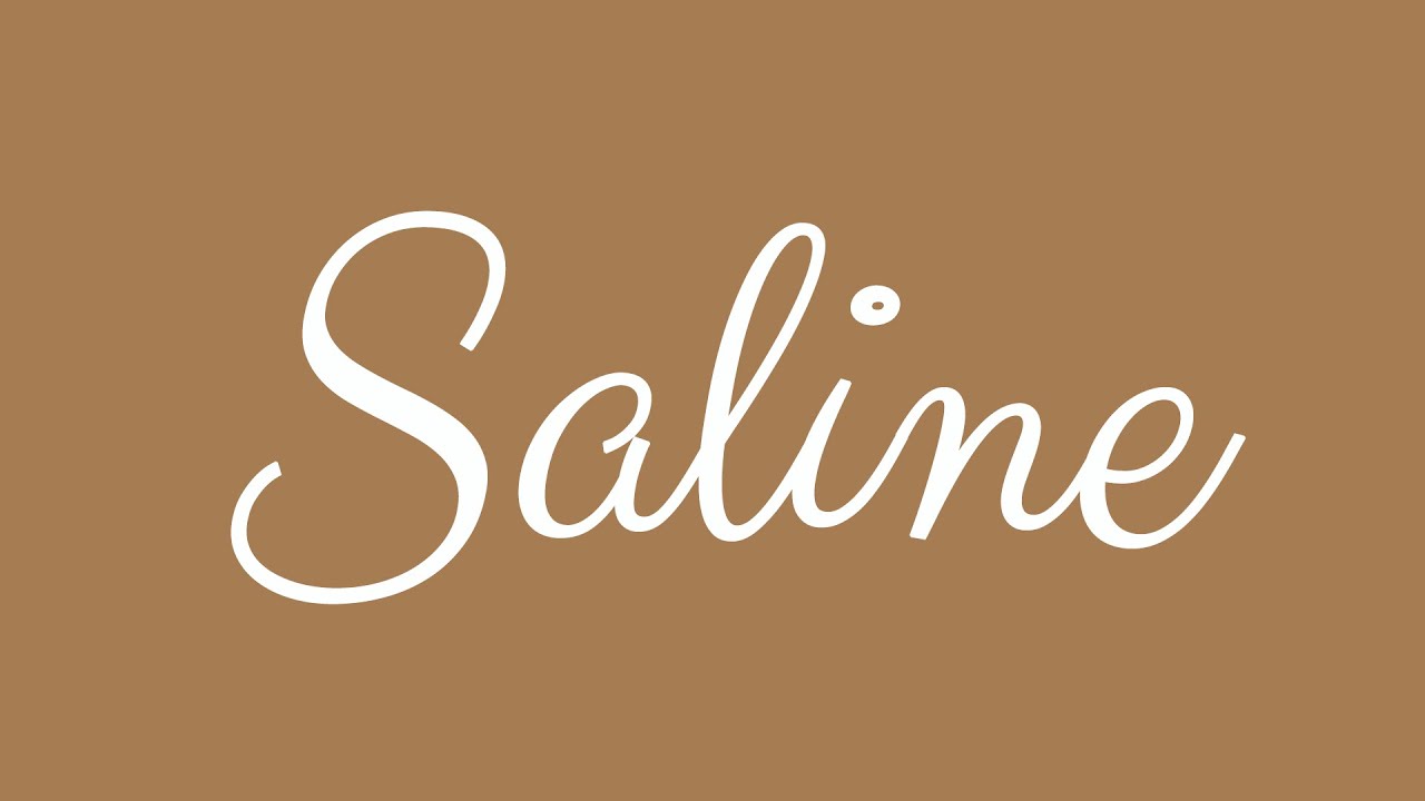 Learn how to Sign the Name Saline Stylishly in Cursive Writing - YouTube