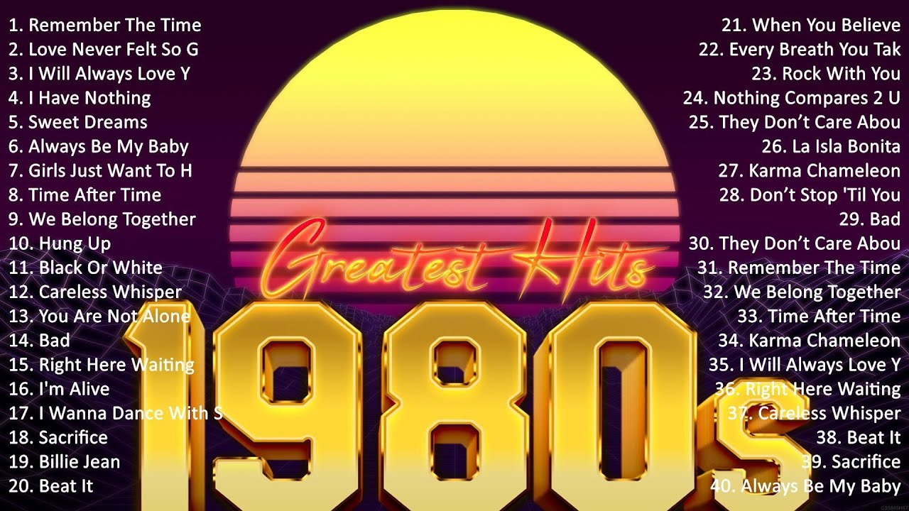 Best Songs Of 80's 🌄 Whitney Houston, Olivia Newton-John, George ...