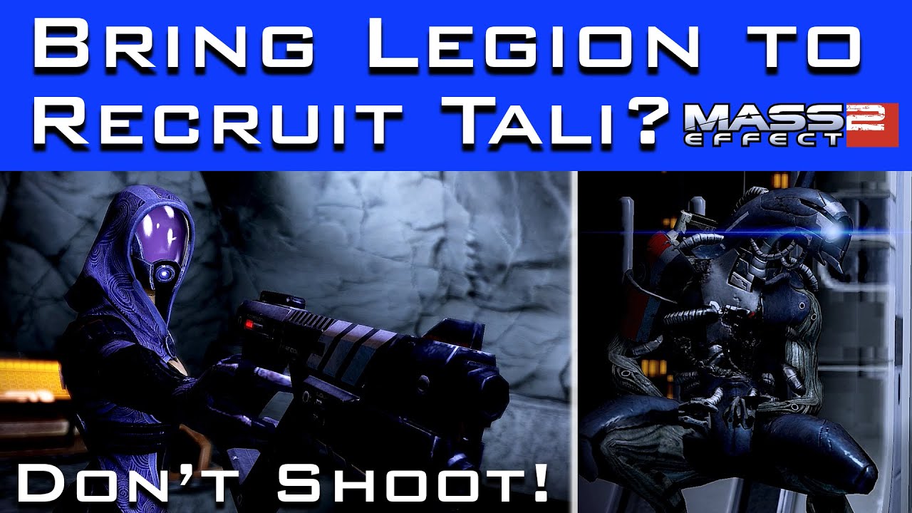 RARE Mass Effect 2 Scene - Tali Tries to SHOOT LEGION on Haestrom ...