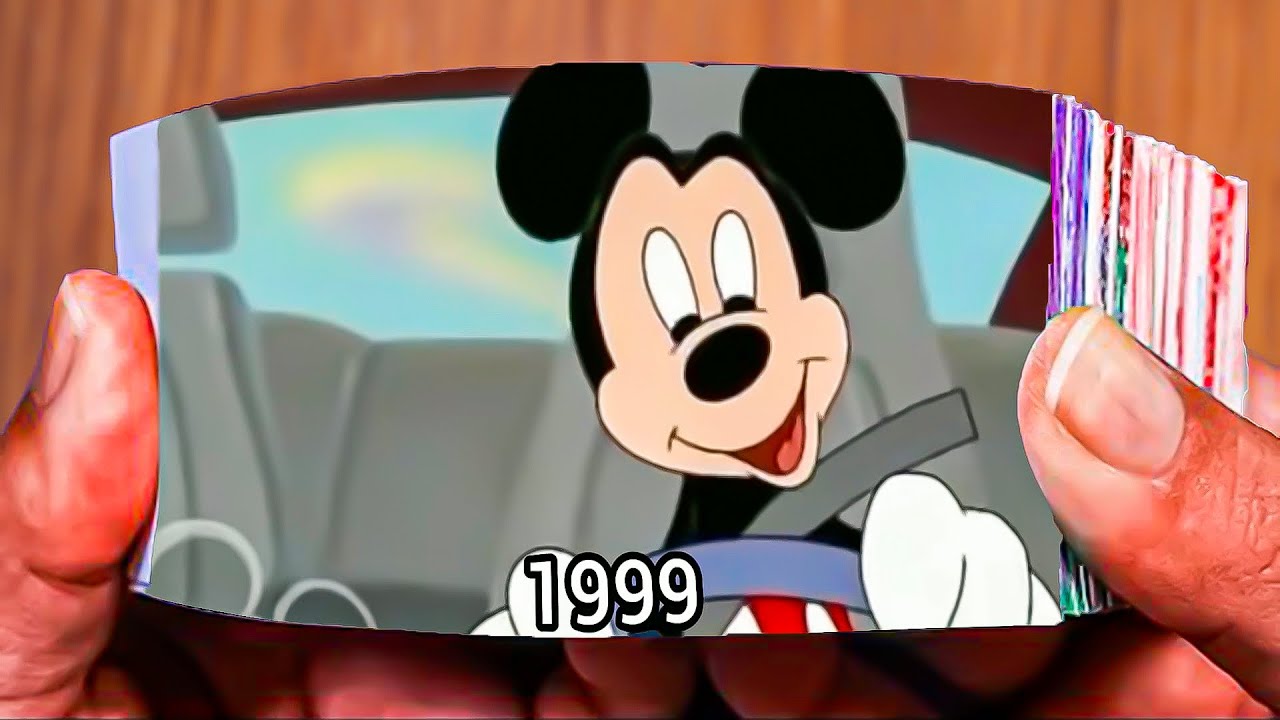 Evolution of Mickey Mouse - Flipbook Animation - YouTube