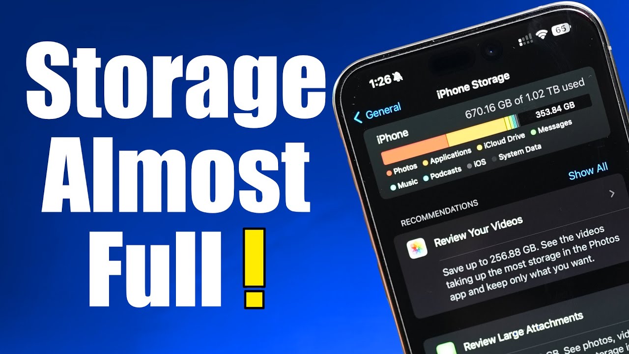 Easy iPhone Storage Solutions: Never See 'Storage Almost Full' Again ...