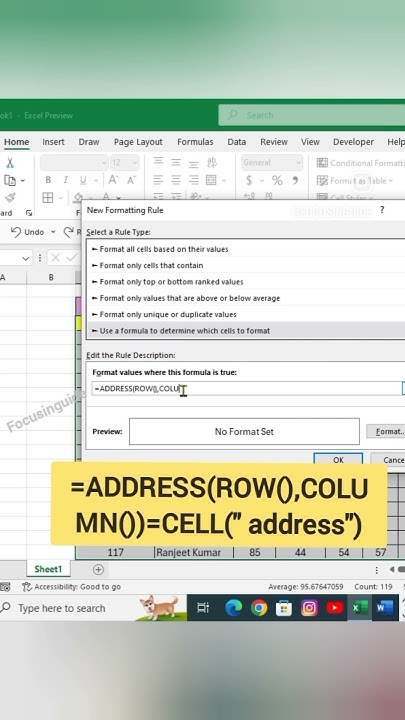 How to Auto Highlight Active Cell Excel #Excel #exceltricks #exceltips #learnexcel # ...