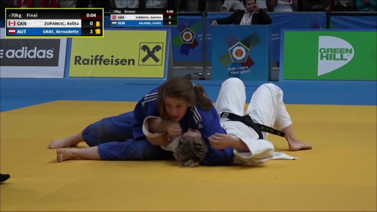women judo osaekomi 130 - YouTube