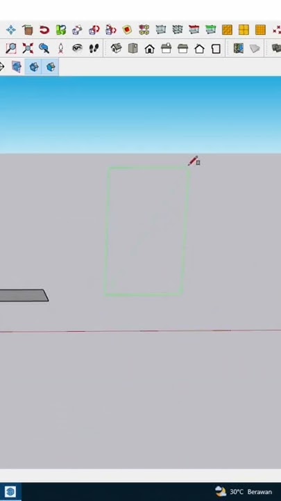 TUTORIAL SKETCHUP PEMULA DARI AWAL SAMPAI MAHIR | CARA MEMBUAT KOTAK/ RECTANGLE - YouTube