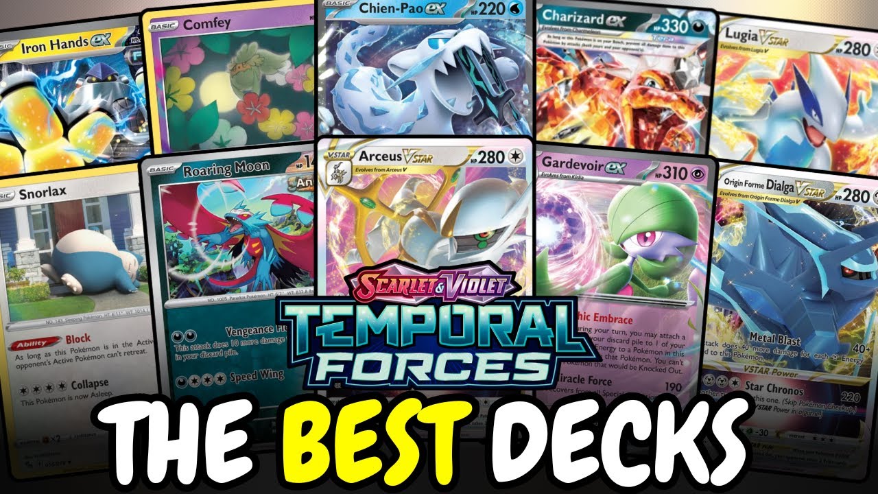 Top 10 Best Temporal Forces Pokemon TCG Meta | May 2024 - YouTube