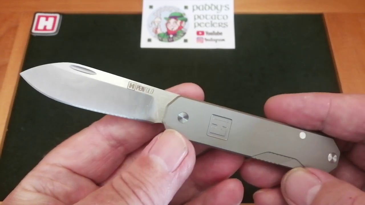 Heinnie Haynes exclusive Penfold. Modern penknife / slipjoint. - YouTube
