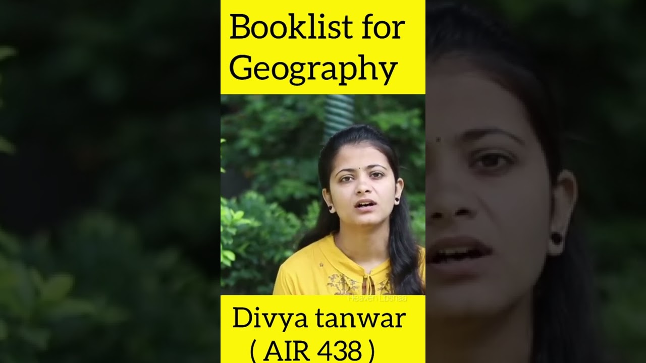 Booklist for geography UPSC CSE | Divya tanwar ( Rank 438) | # ...