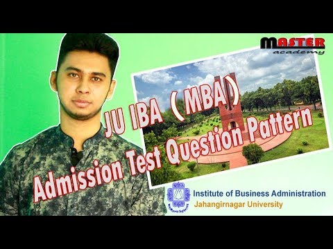 JU IBA MBA Question Pattern(Part-1) - YouTube