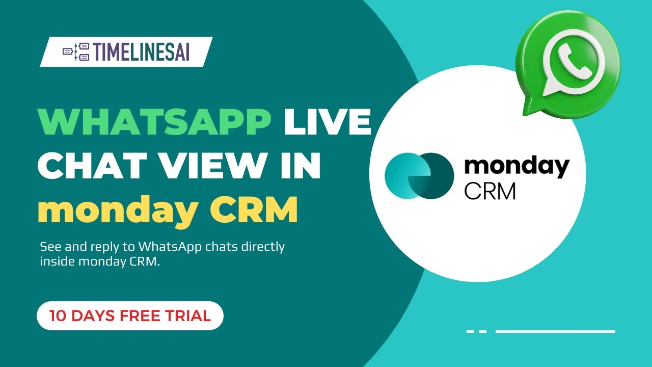 monday + WhatsApp Integration - Native Chat Sync with TimelinesAI - YouTube