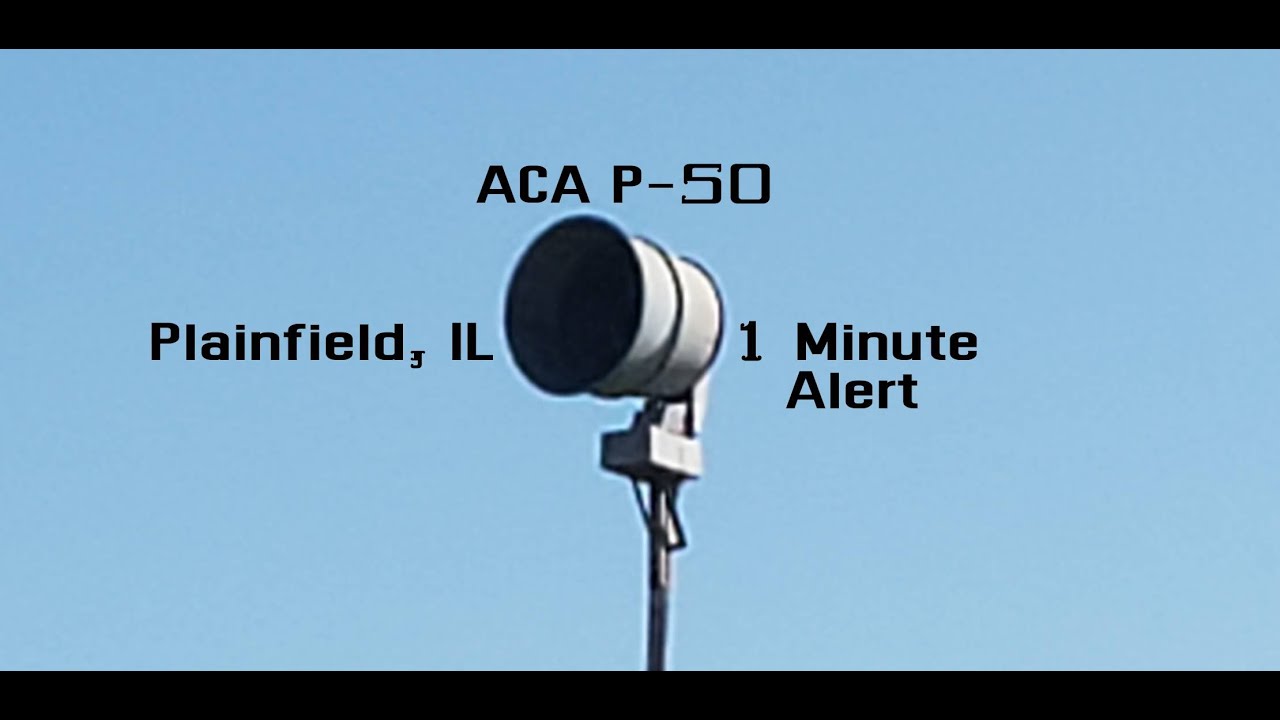 ACA P-50 Siren Test 1 Minute Alert with Ambience 11/2/21 - YouTube