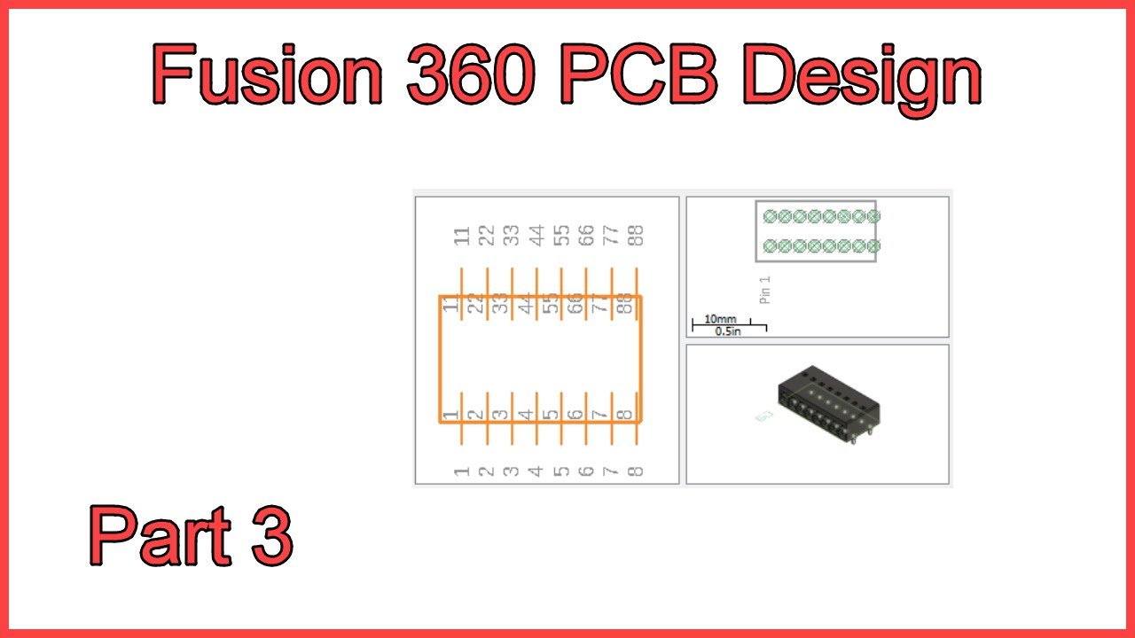 Manufacturers Components in Fusion 360 PCBs: Episode 3 #Fusion360 # ...