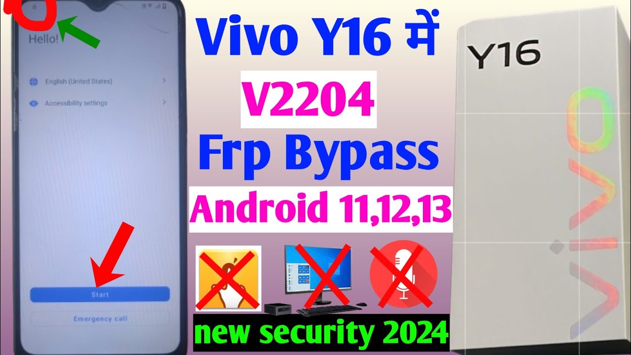 Vivo Y16 Frp Bypass | New Solution 2024 |Vivo v2214 Frp | New Security ...