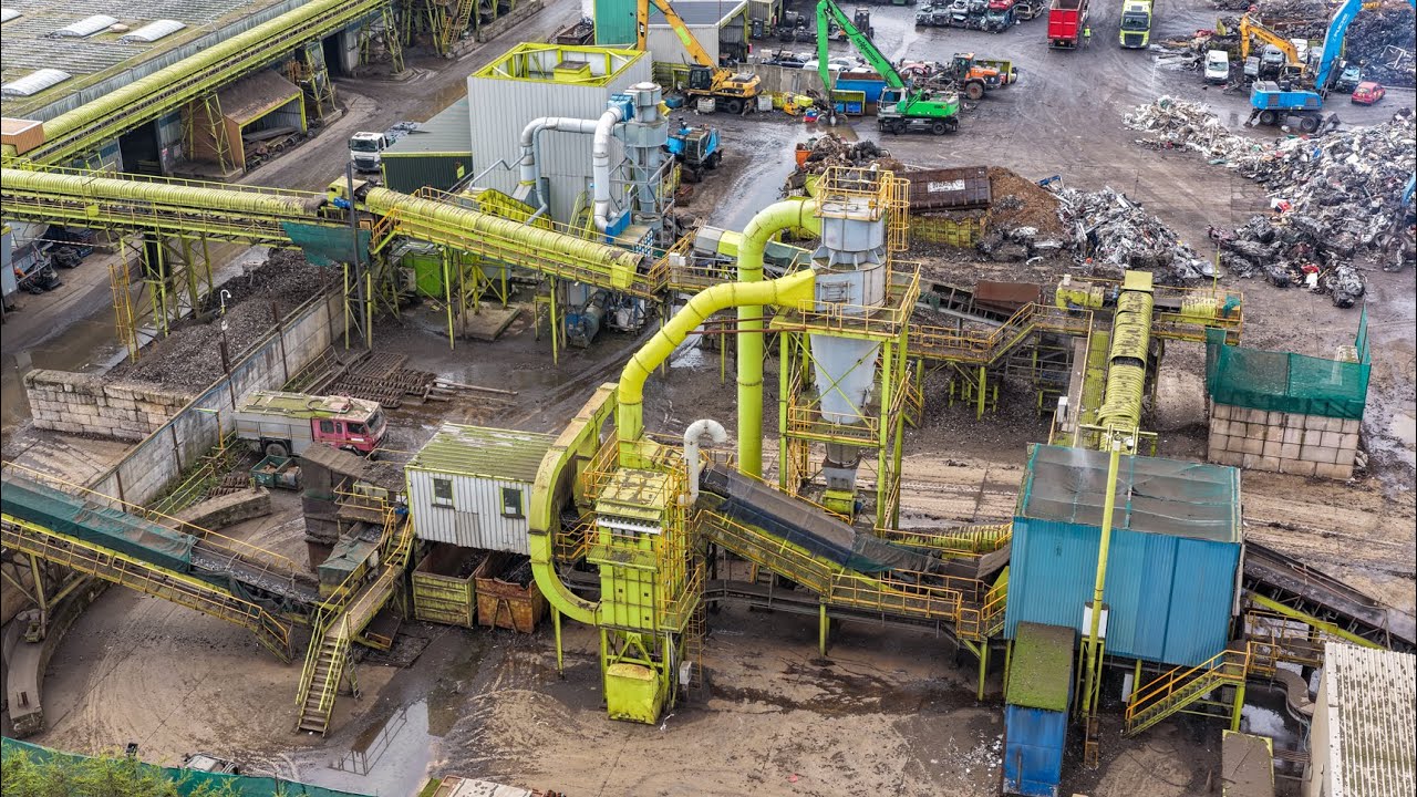 Massive Scrap Yard Machines | Metal Recycling, Shredding & Frag Steel ...