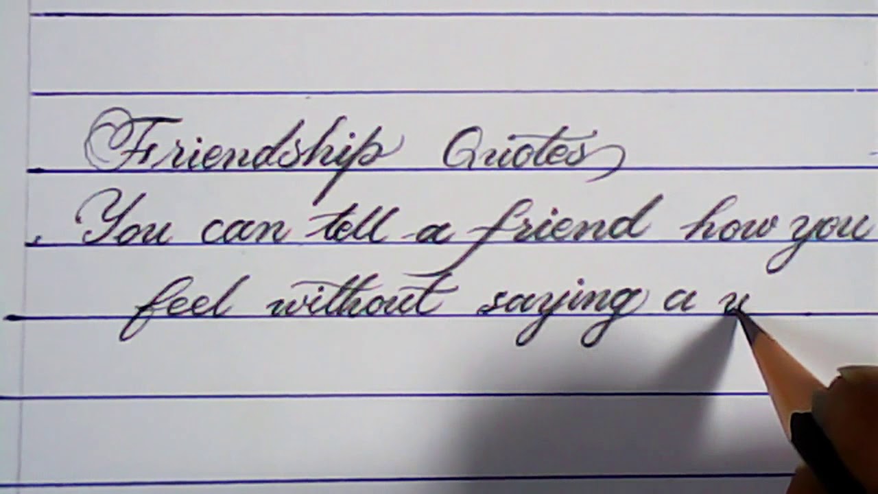 How To Write Good Handwriting With Pencil Pencil Calligraphy Mazic how-to-write-good-handwriting-with-pencil-pencil-calligraphy-mazic
