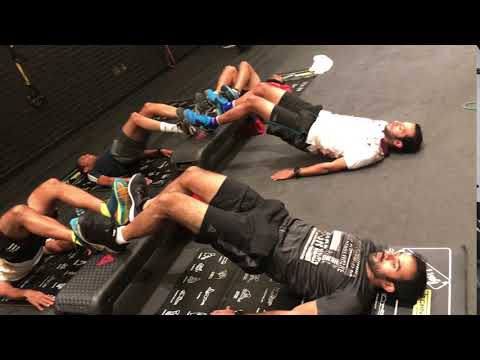 Inverted lying hip extensions in Q-Gym - YouTube