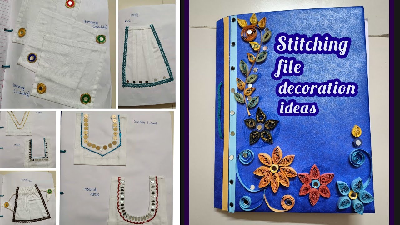 Stitching Project File Decoration | Tailoring File | Silai Ki File ...