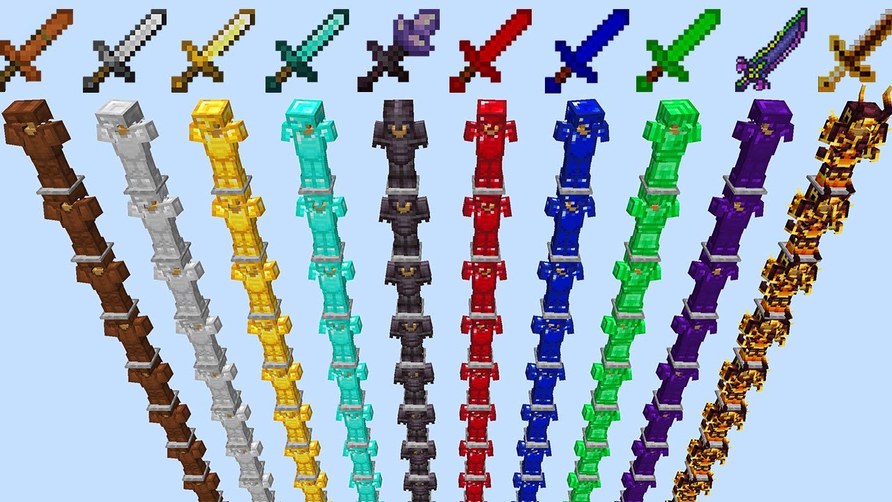 which armor is the most powerful in Minecraft experiment? - YouTube