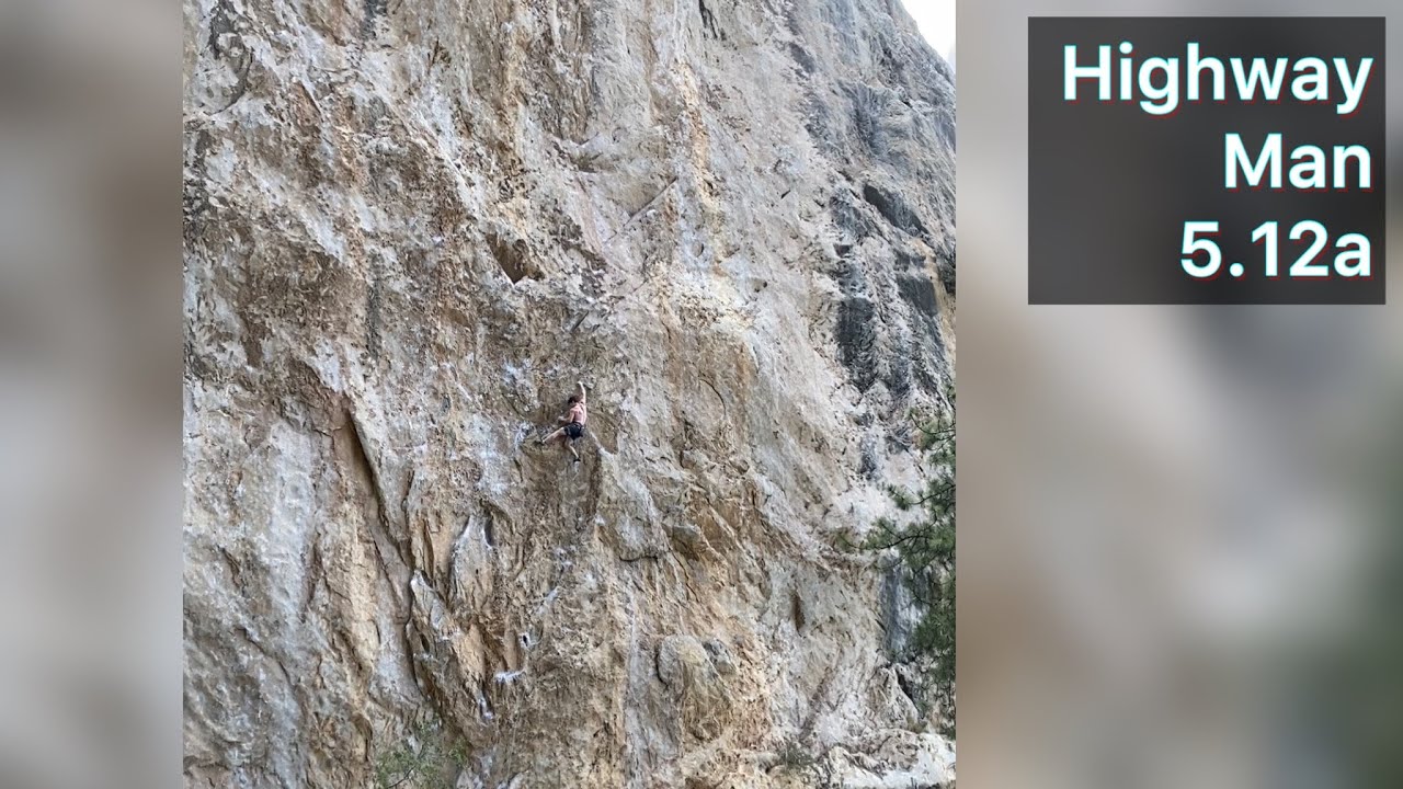 Highway Man 5.12a (7a+) - Robber’s Roost • Mount Charleston Climbing ...