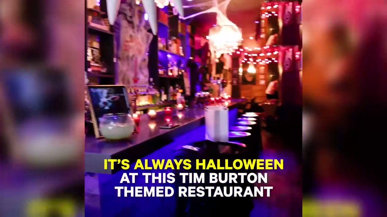 There is a Tim Burton's Themed Restaurant in Noho - YouTube