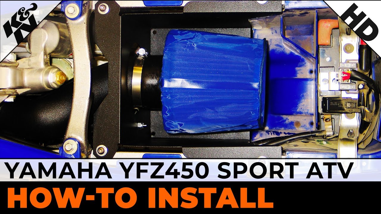 Yamaha YFZ450 Sport ATV [#63-1123] Air Intake Installation - YouTube